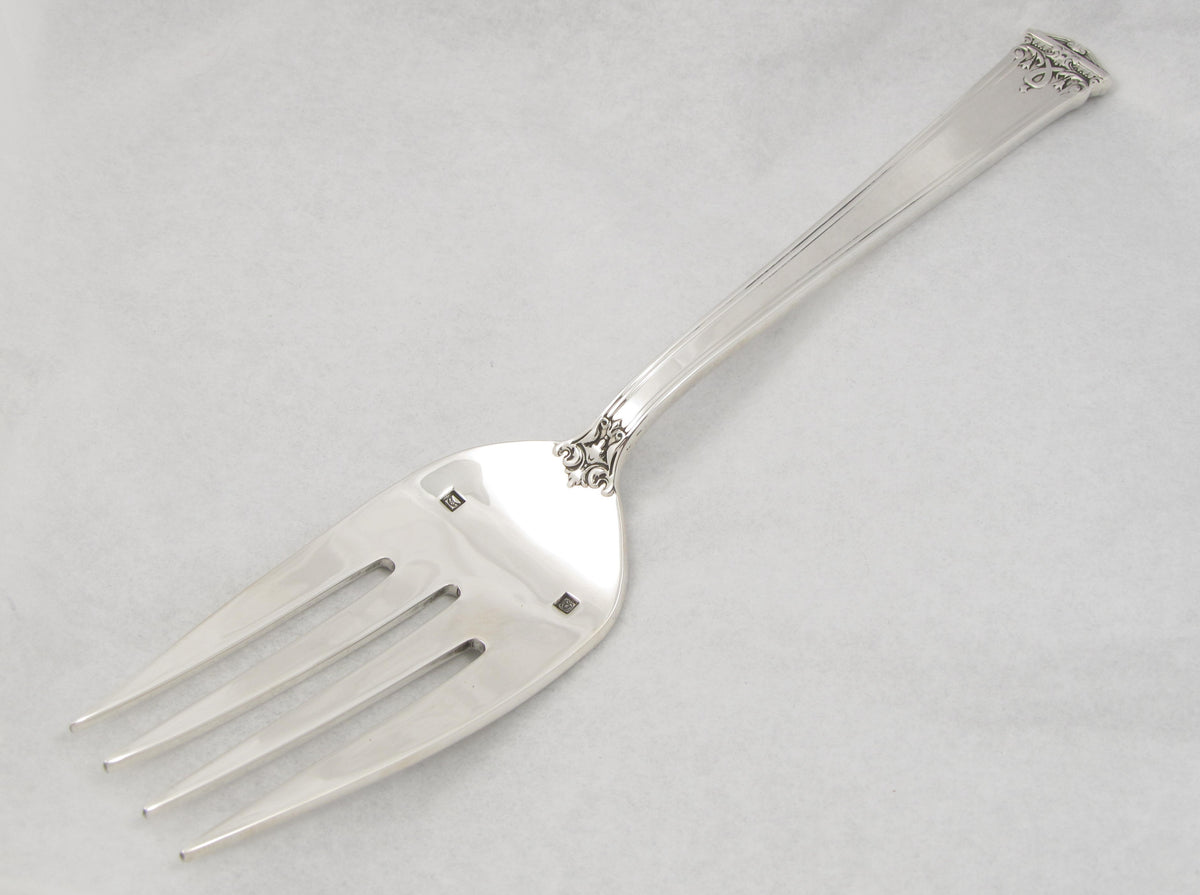 "Trianon" Sterling Silver Cold Meat Fork by Tuttle – Silversmithshop.com